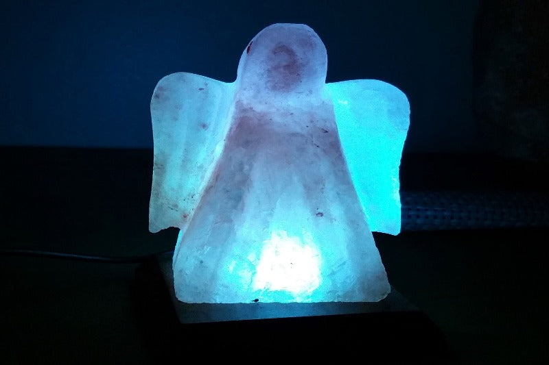Himalayan salt lamp angel made of pink salt | Makes a perfect gift