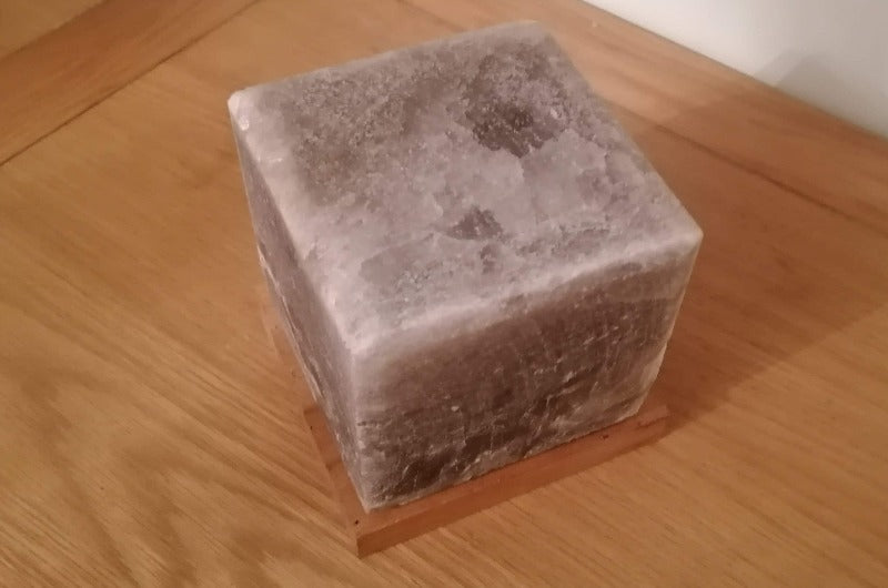 Himalayan Cube Salt Lamp | Handmade Grey colour | Up to 50% discount